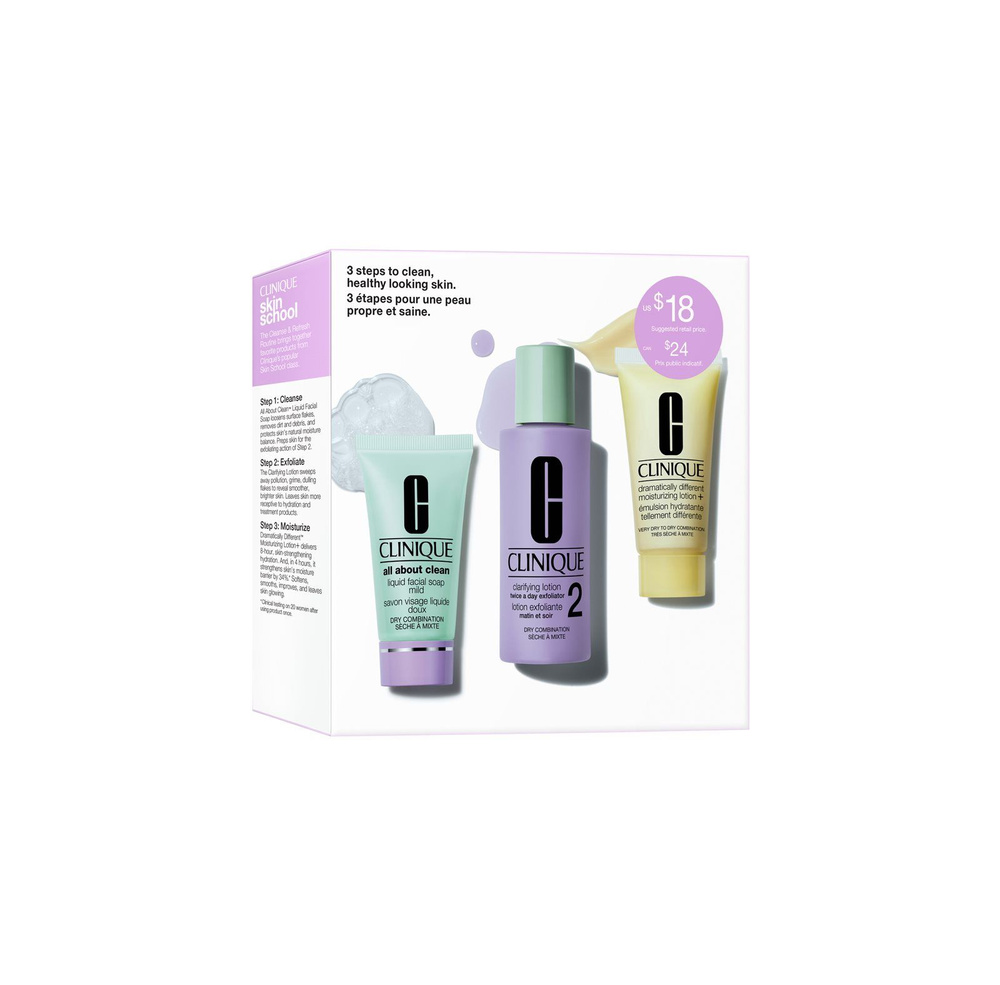 Clinique 3-Step Skin Care Kit Skin Type 2 - подарочный набор / - купить ...