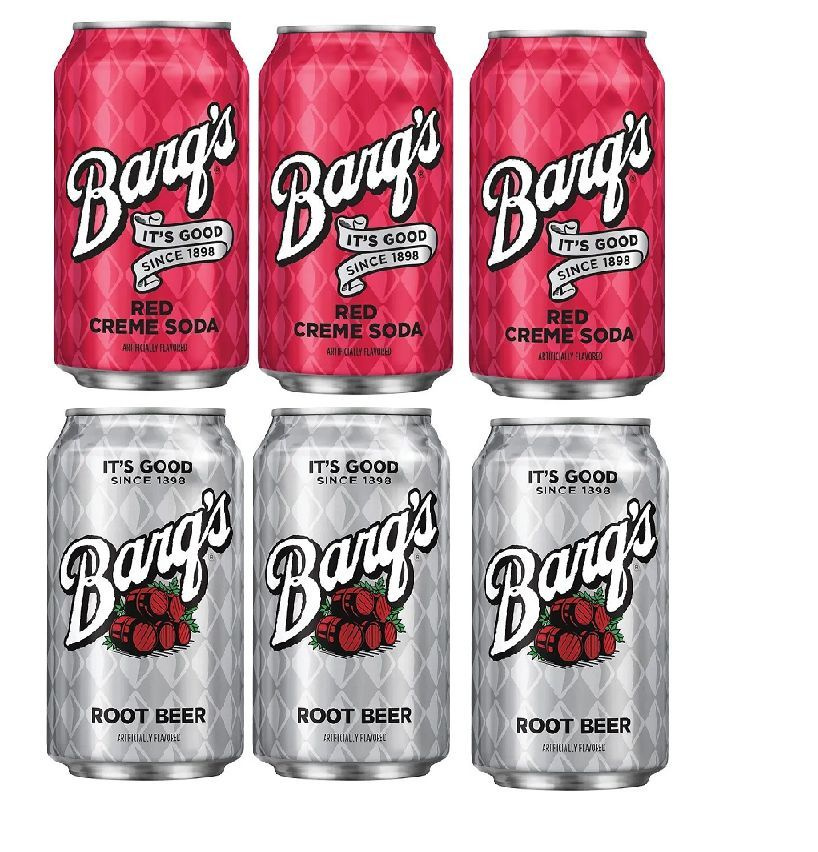 Набор безалкогольных напитков Barqs Root Beer и Red Creme Soda (6 шт по ...