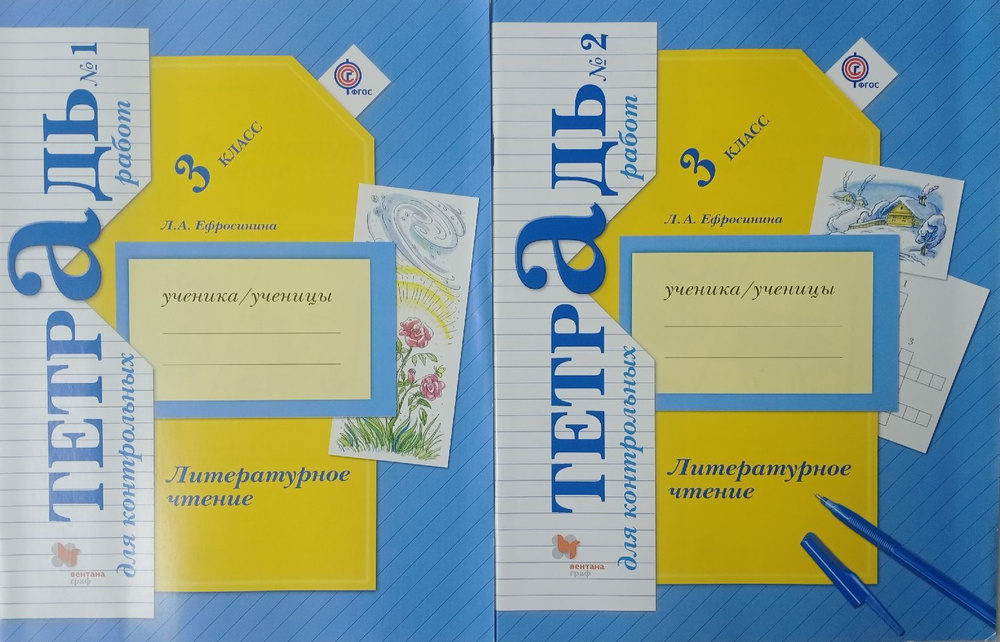 Ефросинина Л.А. Литературное чтение. 3 класс. Тетрадь для контрольных ...