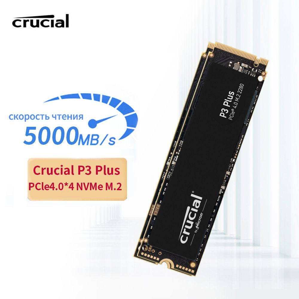 1 ТБ Внутренний SSD-диск Crucial P3 Plus (P3 Plus 1TB) - купить по ...
