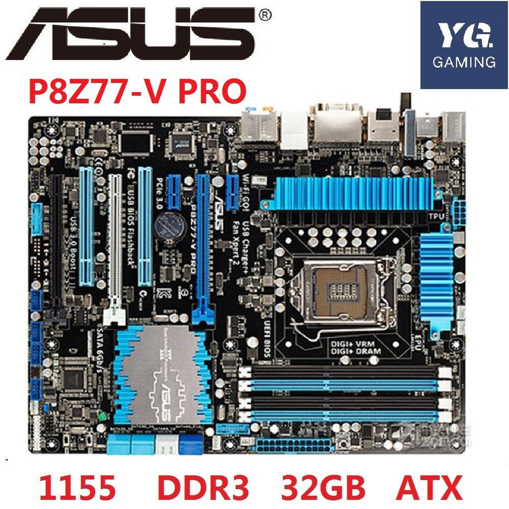Asus P8Z77-V Pro Desktop Motherboard Z77 Socket LGA 1155 i3 i5 DDR3 32G ATX UEFI BIOS Original ...