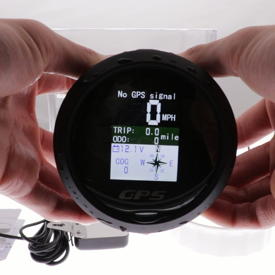 85 мм цифровой GPS спидометр, с GPS антенной TFT Экран Вольтметр зубчатый одометр подходит для ...