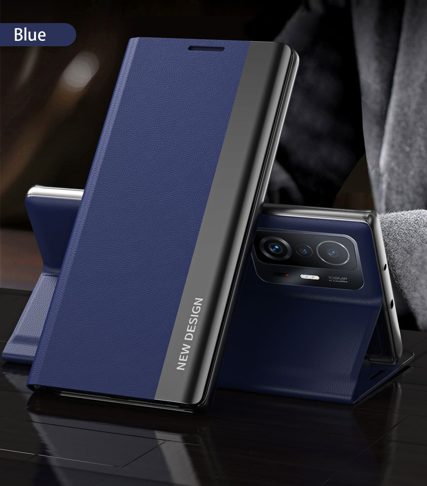 Чехол Книжка Из Качественной Экокожи Для Xiaomi 11T / 11T Pro (Ксяоми ...