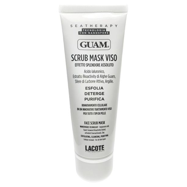 GUAM / SEATHERAPY Маска-скраб для лица с углем и гиалуроновой кислотой ...
