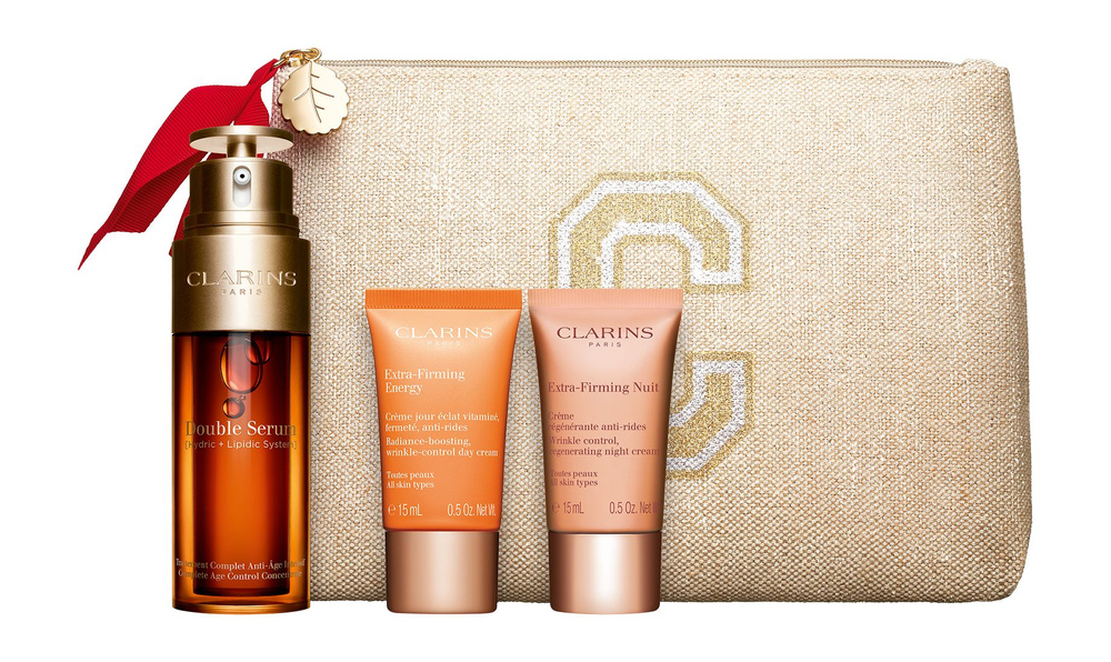 CLARINS Набор жен. (Cыворотка + Дневной крем + Ночной крем против ...