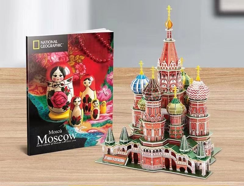 Конструктор, Модель для сборки, Макет Москвы, Красная площадь, Спасская ...