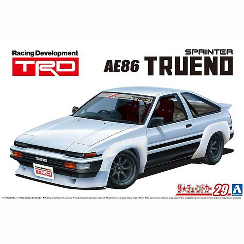 Сборная модель Машинка Aoshima-05896 1/24 Toyota TRD AE86 TRUENO N2 car ...