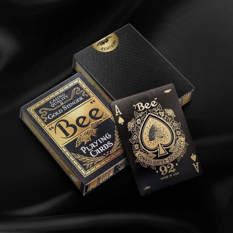 Карты игральные "Bee Gold Stinger", 54 шт / Товары для настольных игр / Высококачественные ...