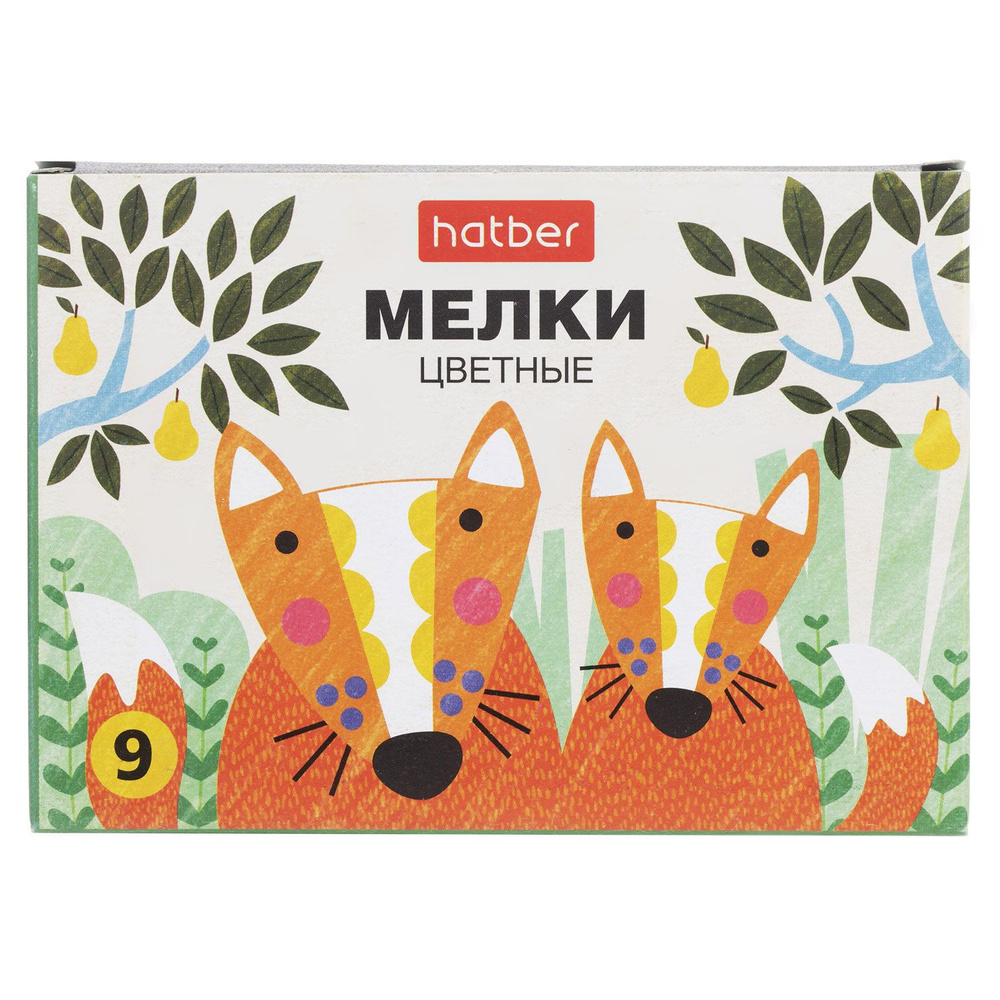 Мелки Hatber Нарисуй-ка! 9 цветов в картонной коробке - купить с доставкой по выгодным ценам в ...