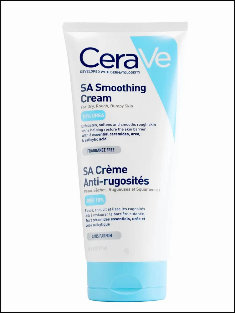 CeraVe Смягчающий крем для сухой, огрубевшей и неровной кожи SA ...