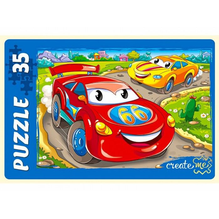 ПАЗЛЫ 35 элементов. ГОНОЧНЫЕ МАШИНЫ (Арт. П35-0653) - купить с ...