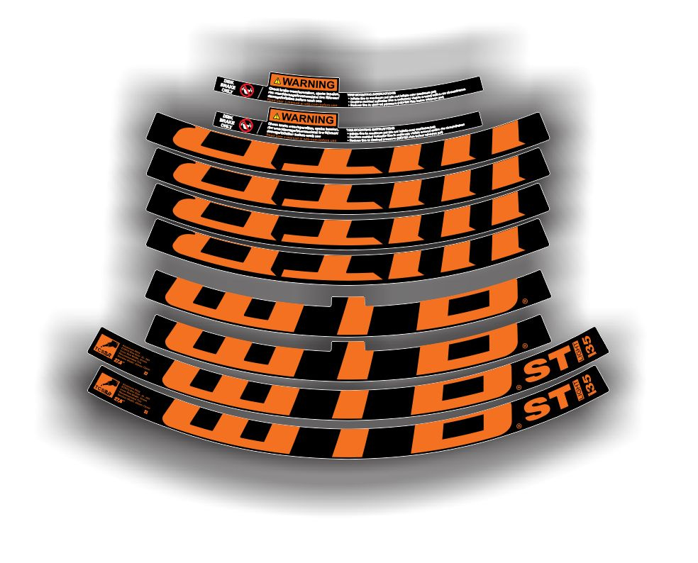 WTB st light i35 оранжевый матовый 27,5, наклейки для велосипеда на ...