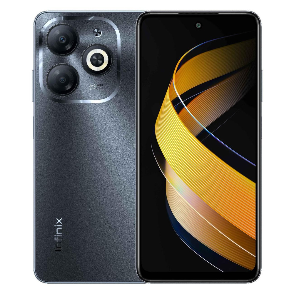 Смартфон Infinix Smart 8 128 ГБ 4 ГБ Черный IPS 2 SIM купить c ...