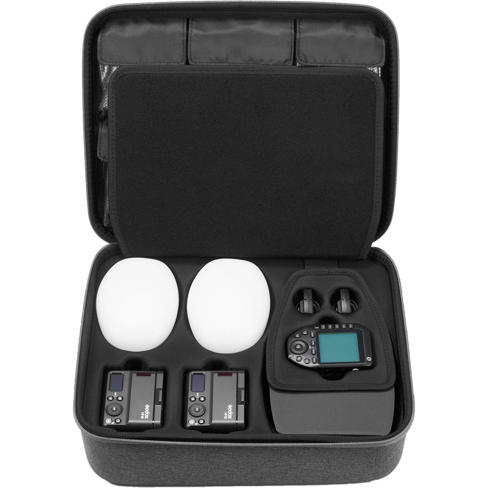 Комплект импульсных осветителей Godox MF12-DK1 для макросъемки. для ...