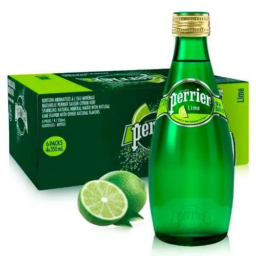 Вода Perrier Lime / Перье Лайм минеральная, газированная, со вкусом ...