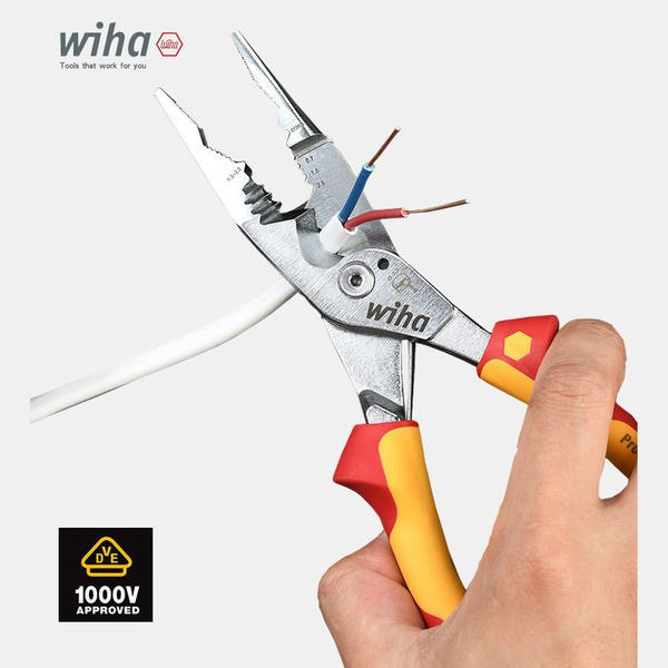 WIHA 8-в-1 многофункциональные плоскогубцы для электриков ...
