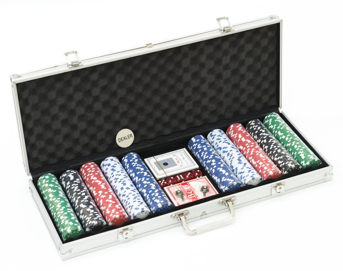 Набор для игры в покер, 500 фишек - купить с доставкой по выгодным ...