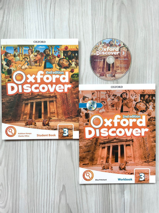 Oxford Discover 3 Student Book+Workbook+Диск - купить с доставкой по ...