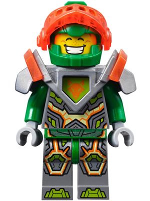 Минифигурка Lego Aaron - Trans-Neon Orange Visor nex068 - купить с ...