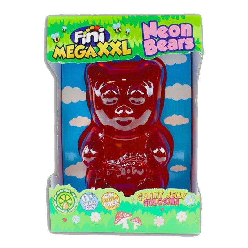 Мармеладный мишка MEGA XXL NEON BEARS от FINI в подарочной упаковке 900 ...