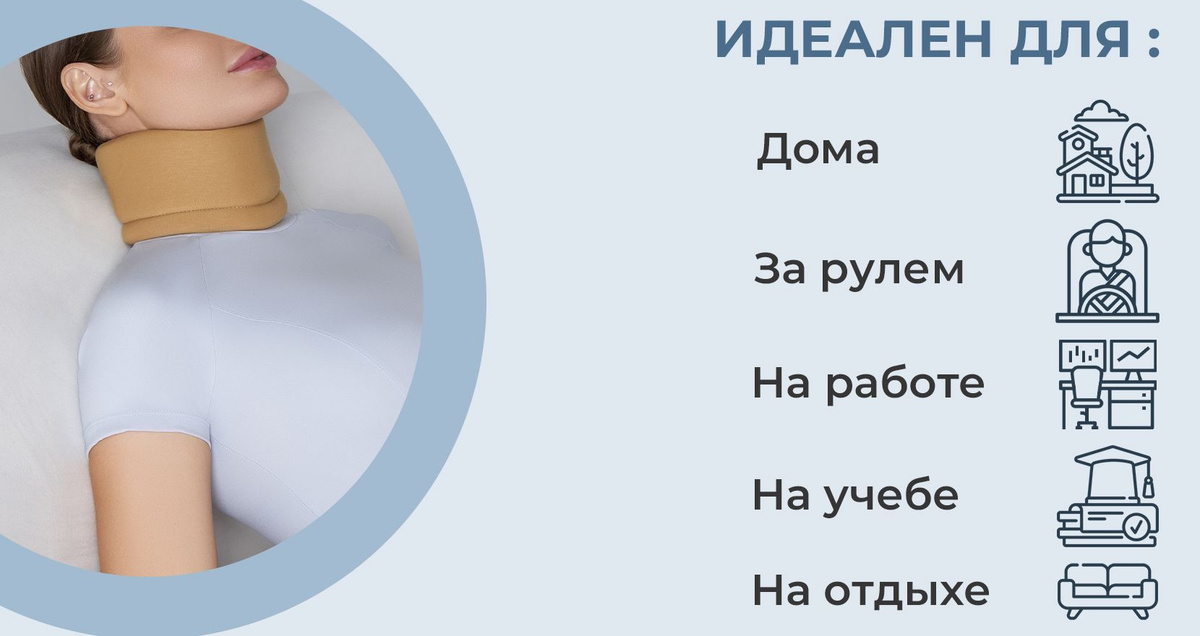 Воротник Шанца для взрослых для шеи ортопедический, шейный бандаж ...