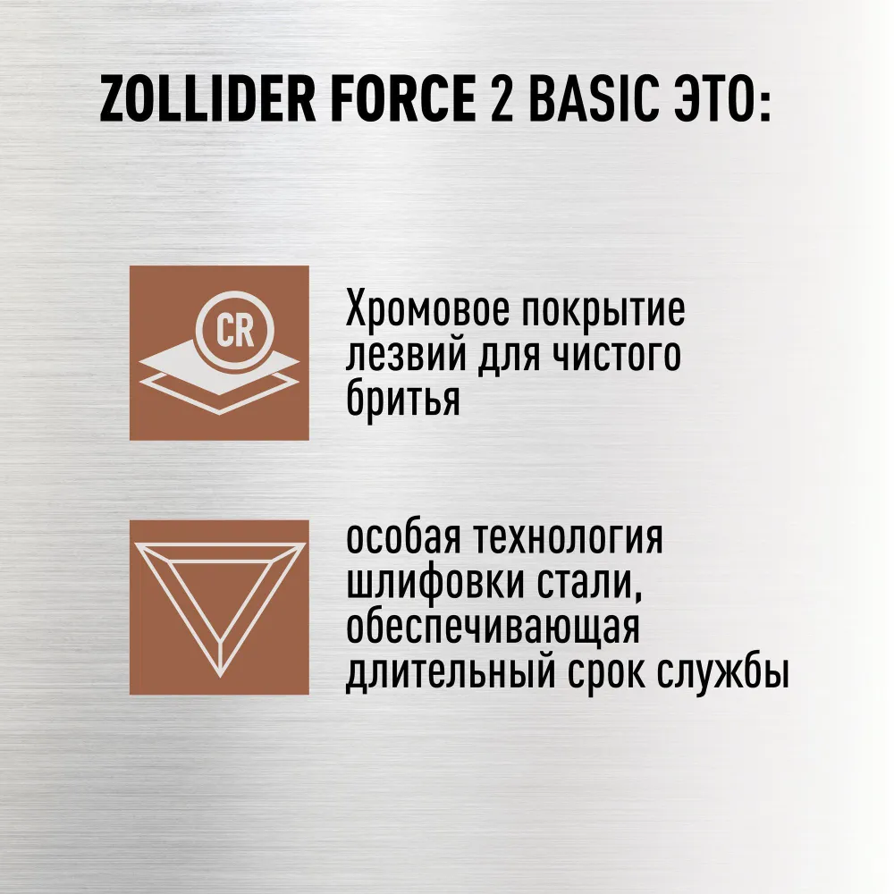Бритвенный станок Zollider Force 2 Basic, 4 + 1 шт купить по низким ...
