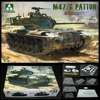 TAKOM 2070 1/35 U.S. M47/G Средний бак Бартона (пластиковая модель ...