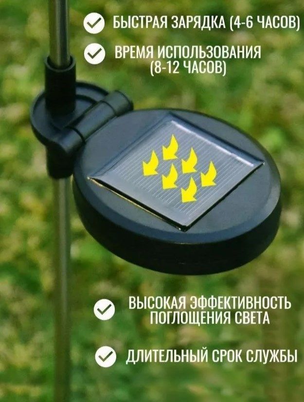 Фонарь садовый на солнечной батарее, светильники уличные медуза ...