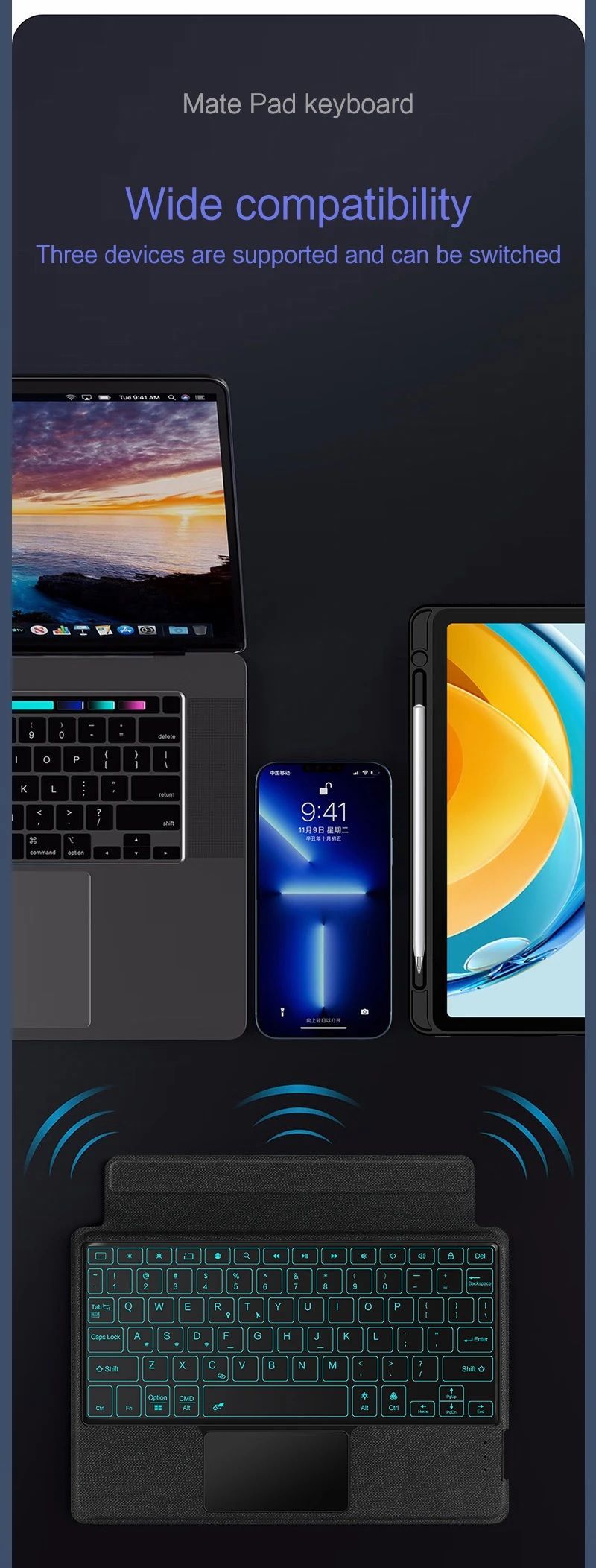 Чехол для клавиатуры Huawei MatePad SE 2022 (AGS5-W09 / L09) 10.4 ...