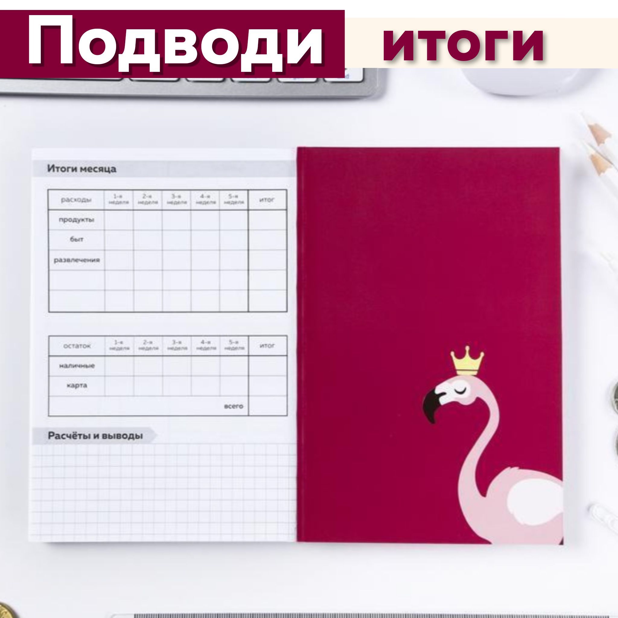 Умный блокнот для учета доходов и расходов, блокнот для записи ...
