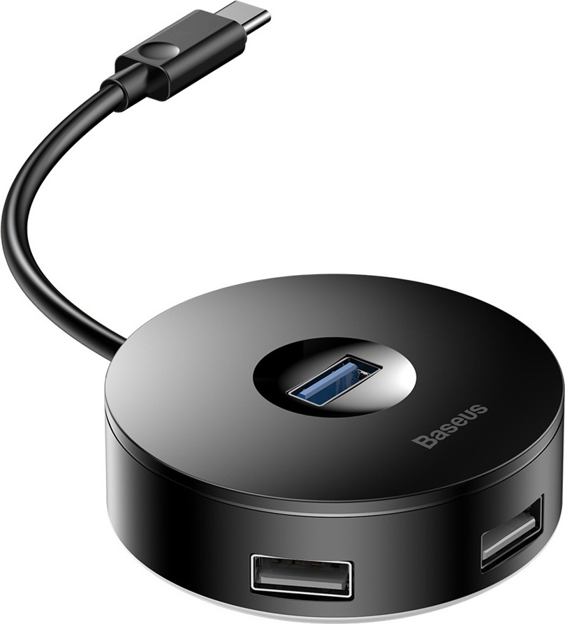 Хаб Baseus Round Box Type-C to 4 USB - Черный (CAHUB-G01) - купить с ...