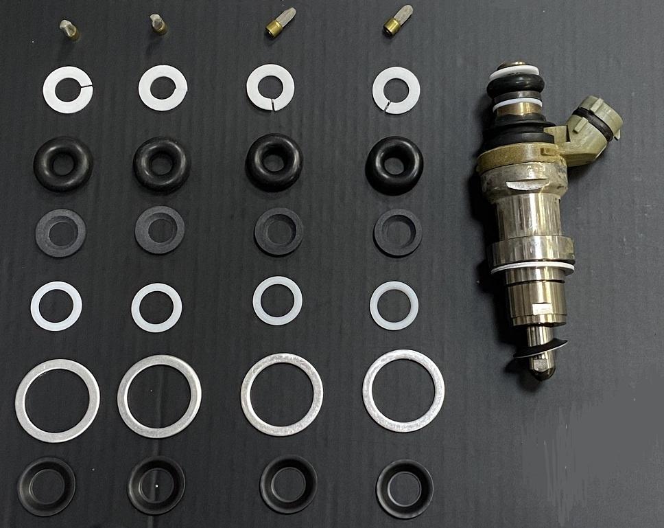 Полный комплект колечек топливной форсунки на 4 шт Toyota D4 3SFSE ...