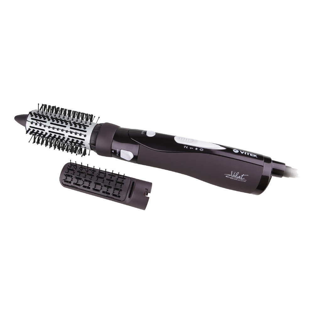 Фен-щетка для волос VITEK VT-8235(VT), черно-серый - купить по выгодным ...
