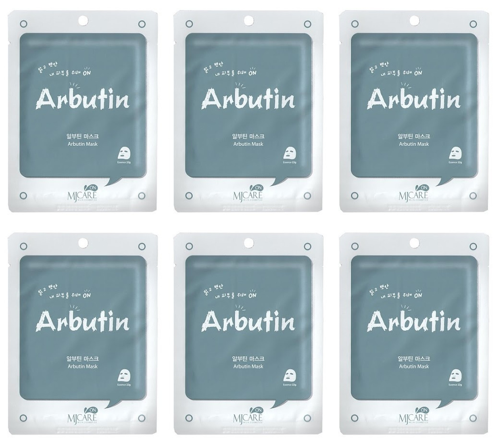 Mijin MJ CARE Маска тканевая для лица с арбутином MJ on Arbutin Mask ...