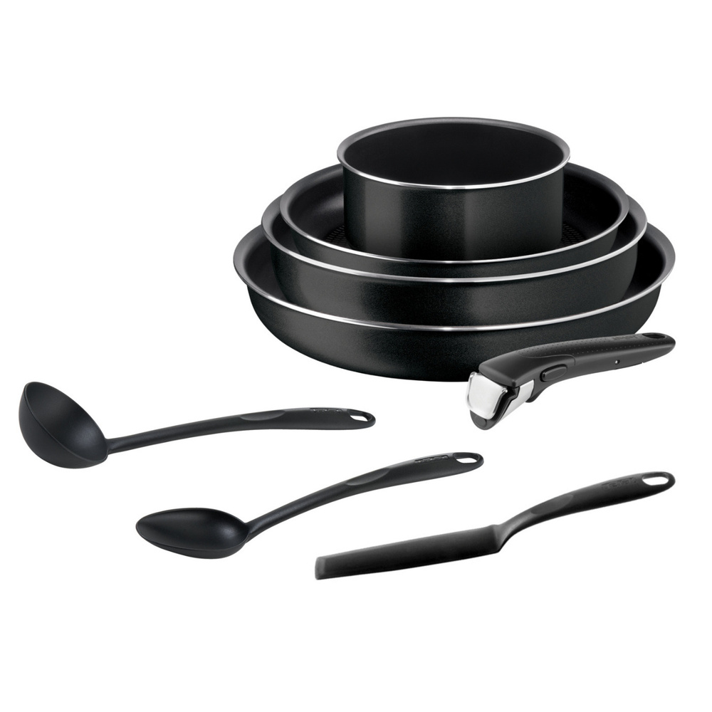 Набор посуды со съемной ручкой Tefal Ingenio Black 04238850, 8 ...