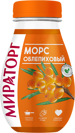 Морс Мираторг Облепиха, 370 мл - купить с доставкой по выгодным ценам в ...