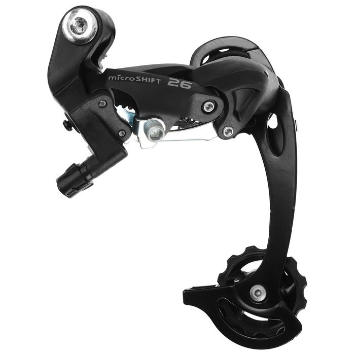 Переключатель задний Microshift RD-M26L, 7-8 скоростей, под болт, длинная лапка - купить с ...
