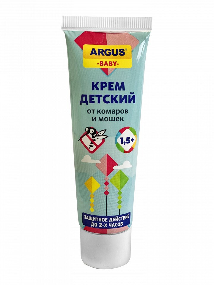 ARGUS / Baby детский крем от комаров и мошек, 42 мл, туба с 1,5 лет ...