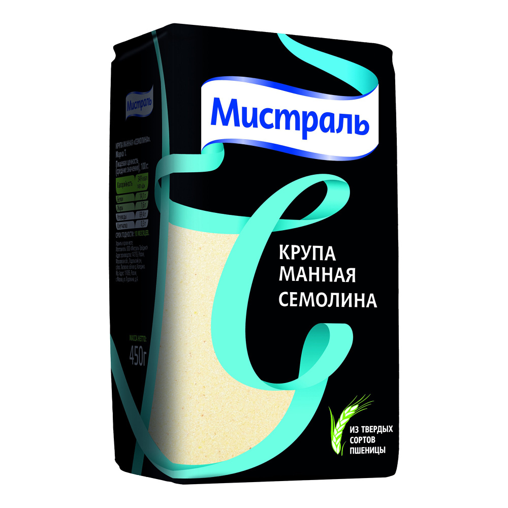Крупа манная Мистраль Семолина из твердых сортов пшеницы 450 г купить ...