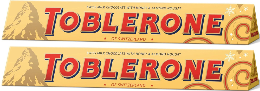 Молочный шоколад Toblerone Milk / Таблерон Милк 2 шт. 100 г. (Швейцария ...