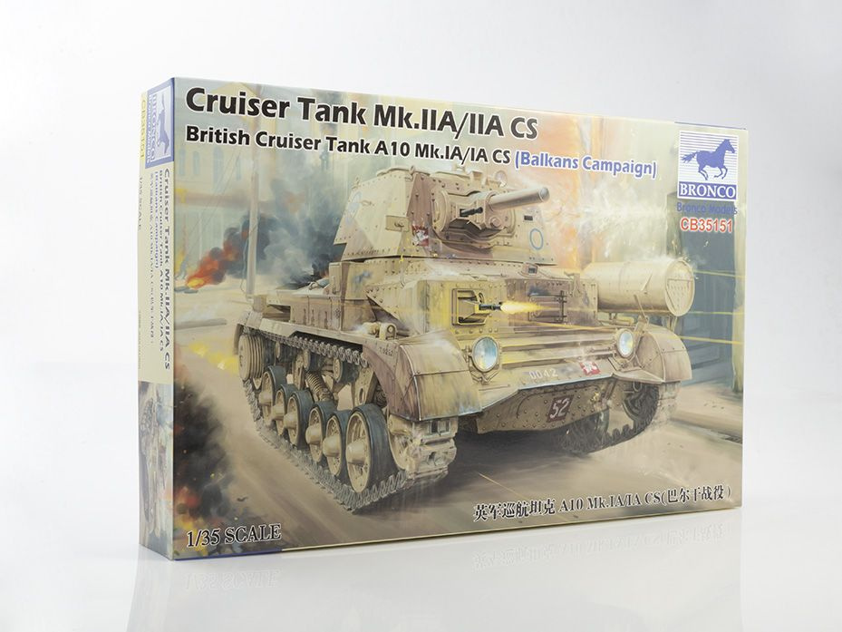 Сборная модель танка Bronco Models Танк Mark IIA/IIA Cs British Cruiser Tank A10 Mk. IA/IA CS ...