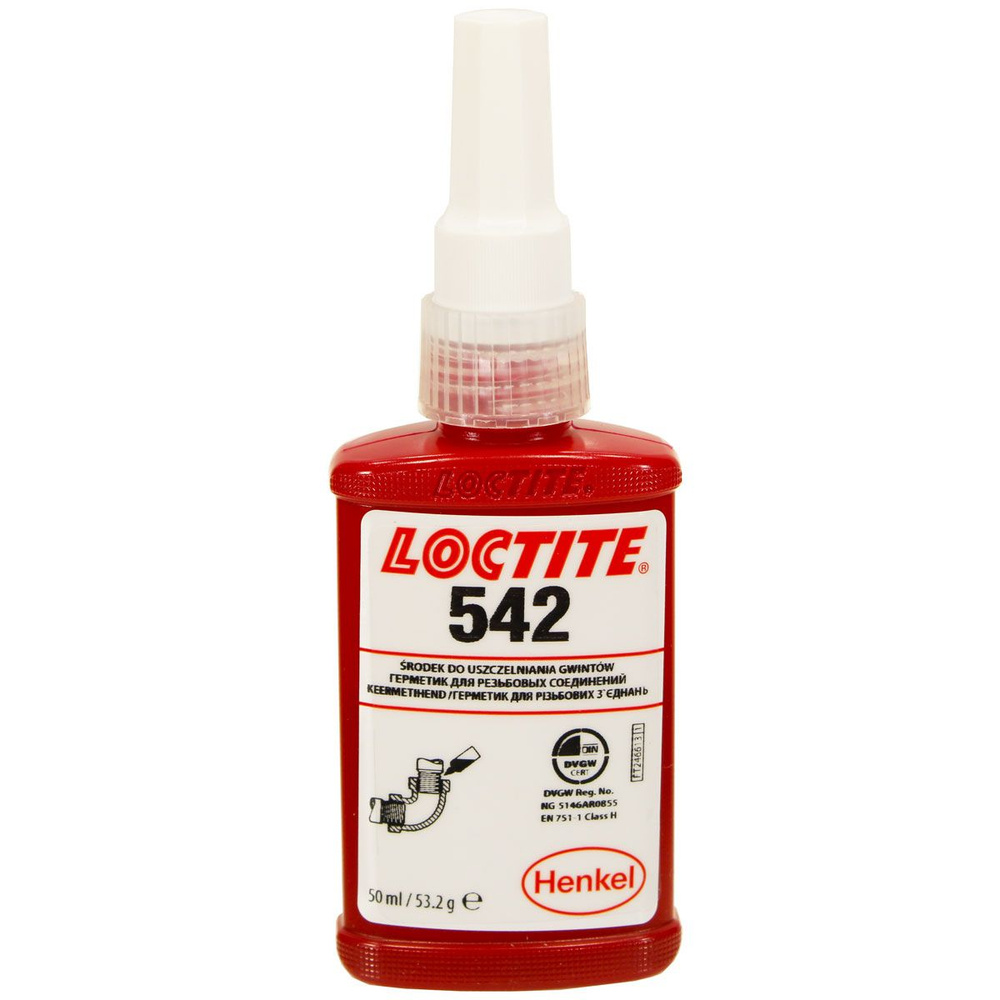 Уплотнитель резьбовой, текучий LOCTITE 542, 50ml - купить по выгодной ...