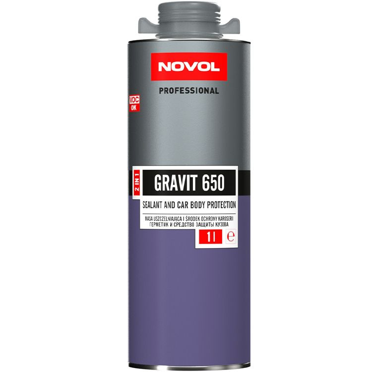 NOVOL GRAVIT 650 Герметик и средство защиты кузова, СЕРЫЙ (1,00 л ...
