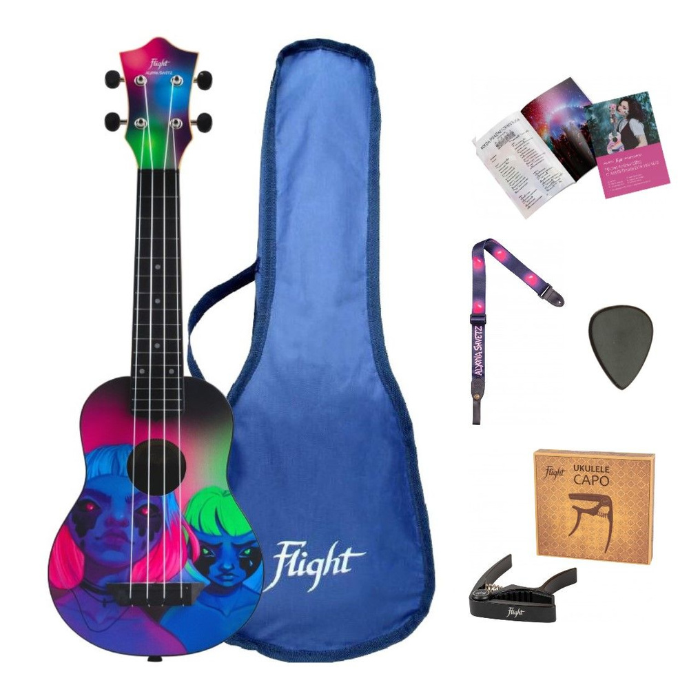 Укулеле Алёна Швец FLIGHT TUS ALYONA SHVETZ TOXIC Pack - комплект ...