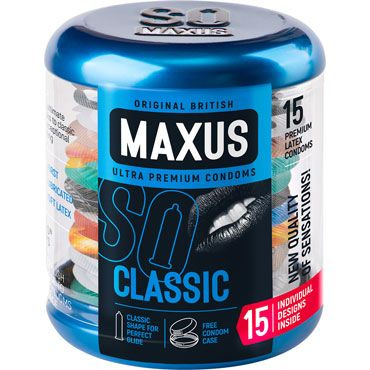 Maxus Classic, 15 шт. Презервативы с железным кейсом классические - купить с доставкой по ...