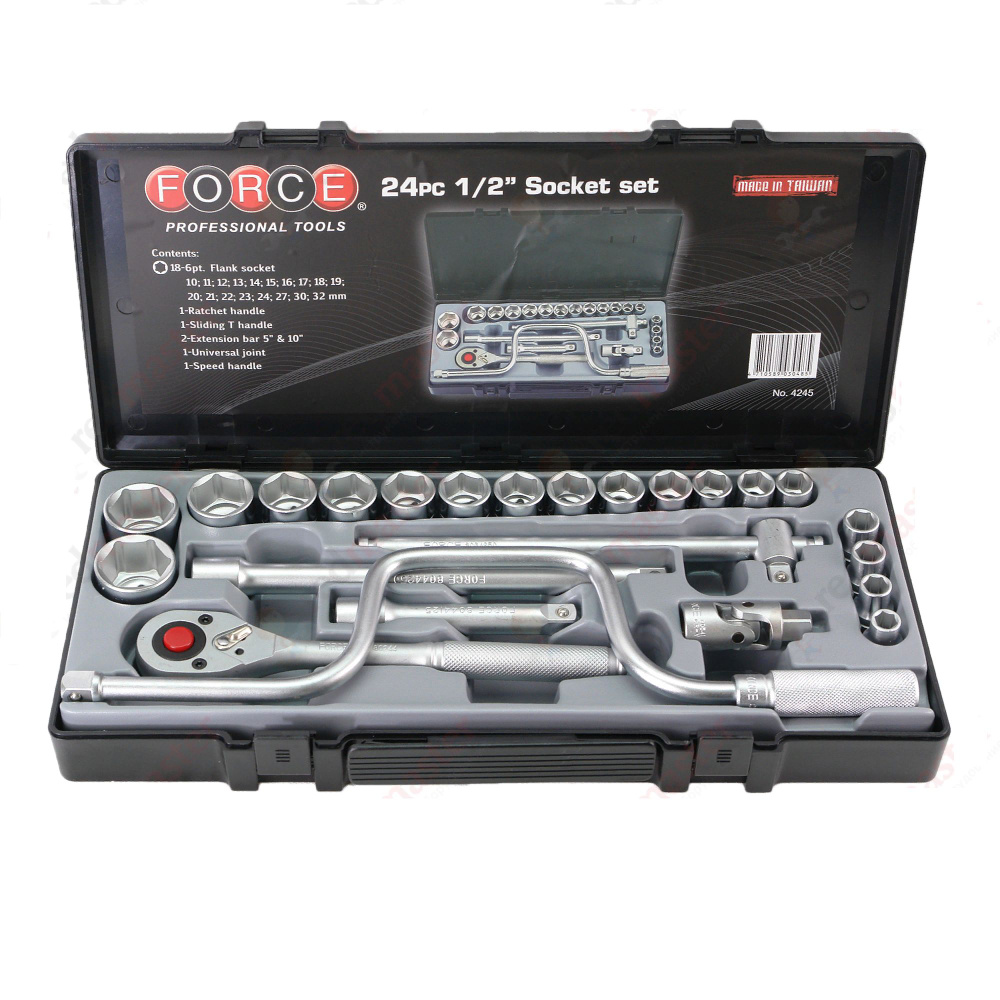 Набор инструмента и 6-гранных головок FORCE 4245 - купить по выгодной ...