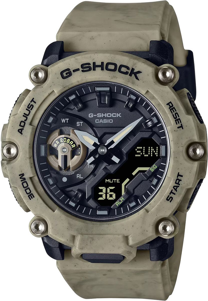 Японские наручные часы Casio G-Shock GA-2200SL-5A мужские кварцевые ...