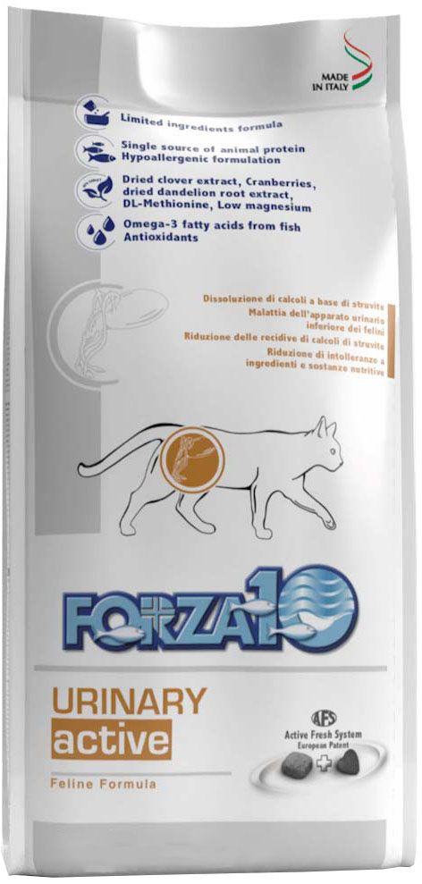Корм Forza10 Active Urinary для кошек, при МКБ, 1.5 кг - купить с доставкой по выгодным ценам в ...