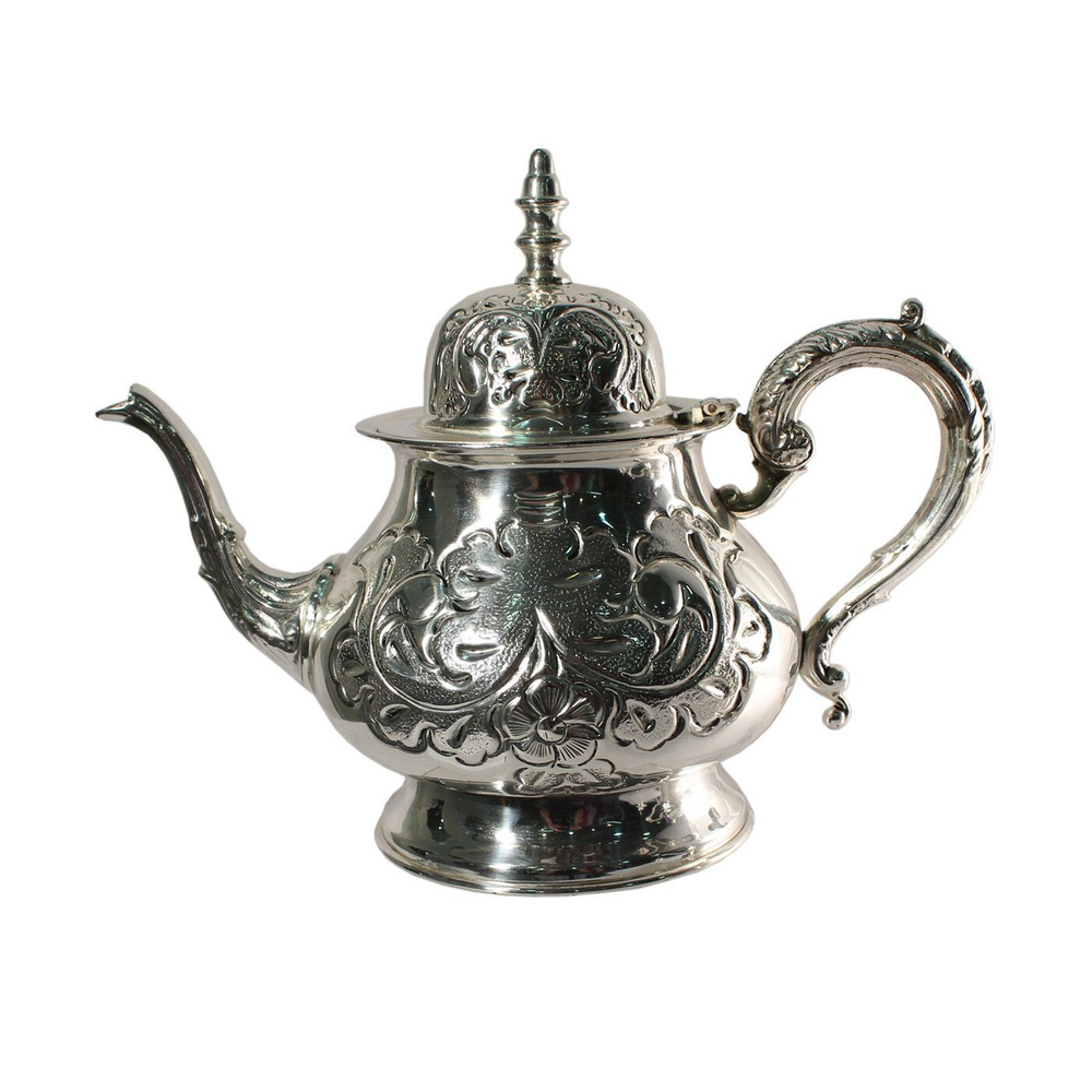 Чайник заварочный на 1 литр из латуни с серебрением купить на OZON по ...