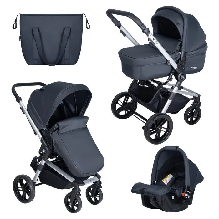 Коляска 3 в 1 Farfello Zuma Trio Comfort чёрный - купить с доставкой по ...
